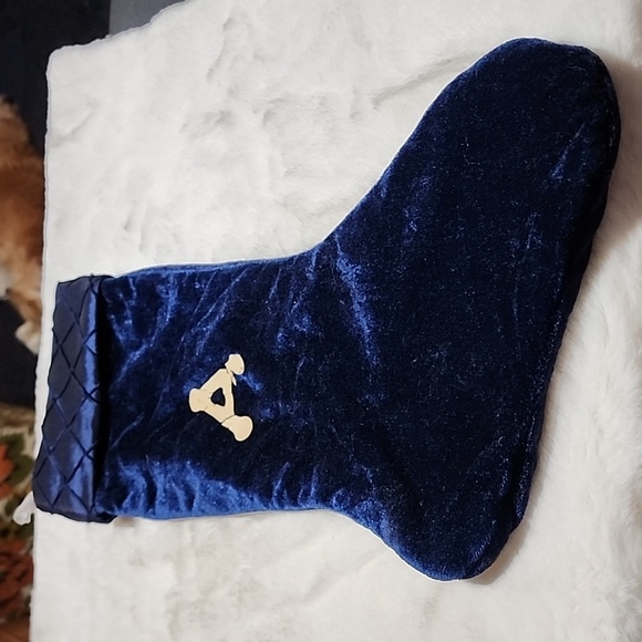 DARK BLUE CHRISTMAS STOCKING | Holiday | Christmas Stocking Dark Blue ...